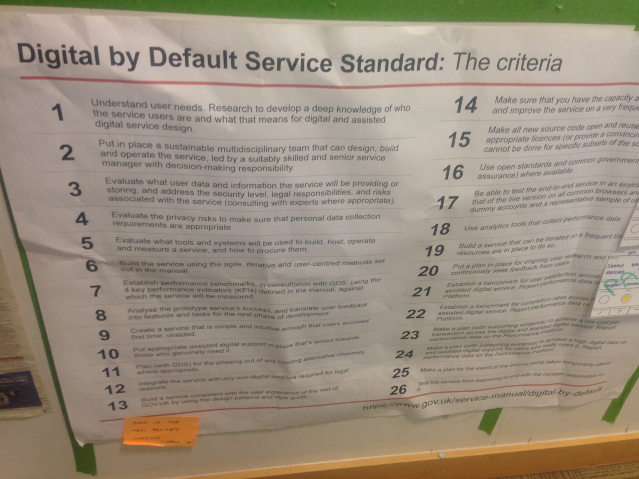 Digital Service Standard – Data in government