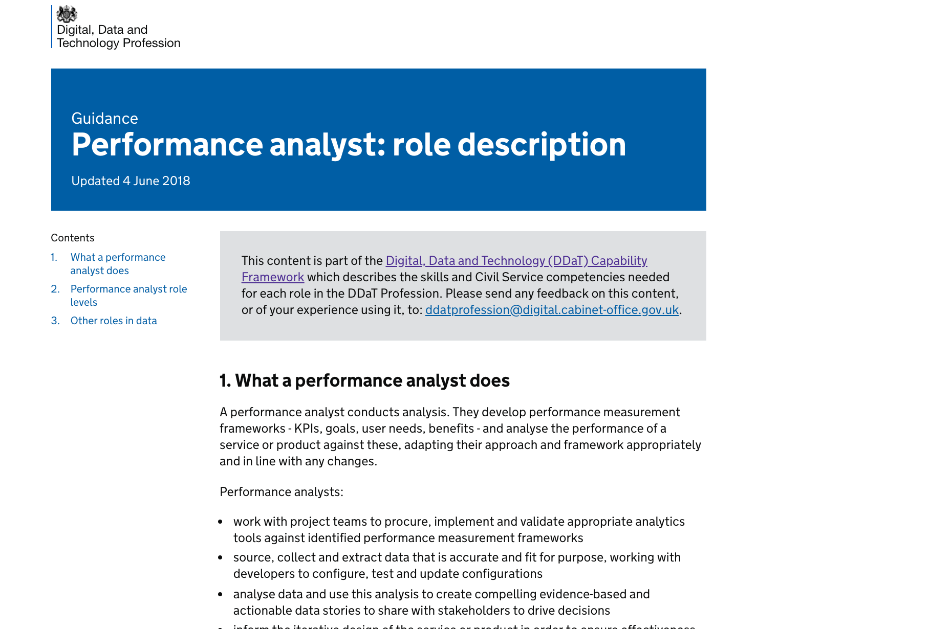 What we’ve been up to in performance analysis and opportunities ahead ...